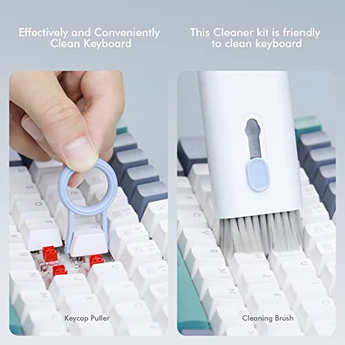 Keyboard Cleaner, Hyashee Cleaner Kit for Airpods Pro 1 2 3 Multi-Function [7 in 1] Cleaning Kit for Earphone, Smartphones, Tablets, Laptop, Keyboard