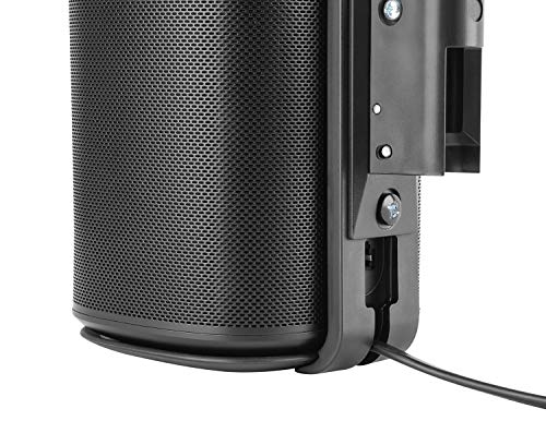 Eximus Speaker Wall Mount Bracket for Sonos One, Sonos One SL and Sonos Play:1 - Adjustable Tilt and Swivel for Optimal Audio Quality- Black Finish (Mounting Hardware Included)