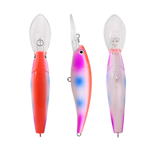 Fake Fishing Baits, 9cm Faux Bionic Lure Fake Bait with Sharp Hooks Fishhook Fishing Gear Accessory - 3
