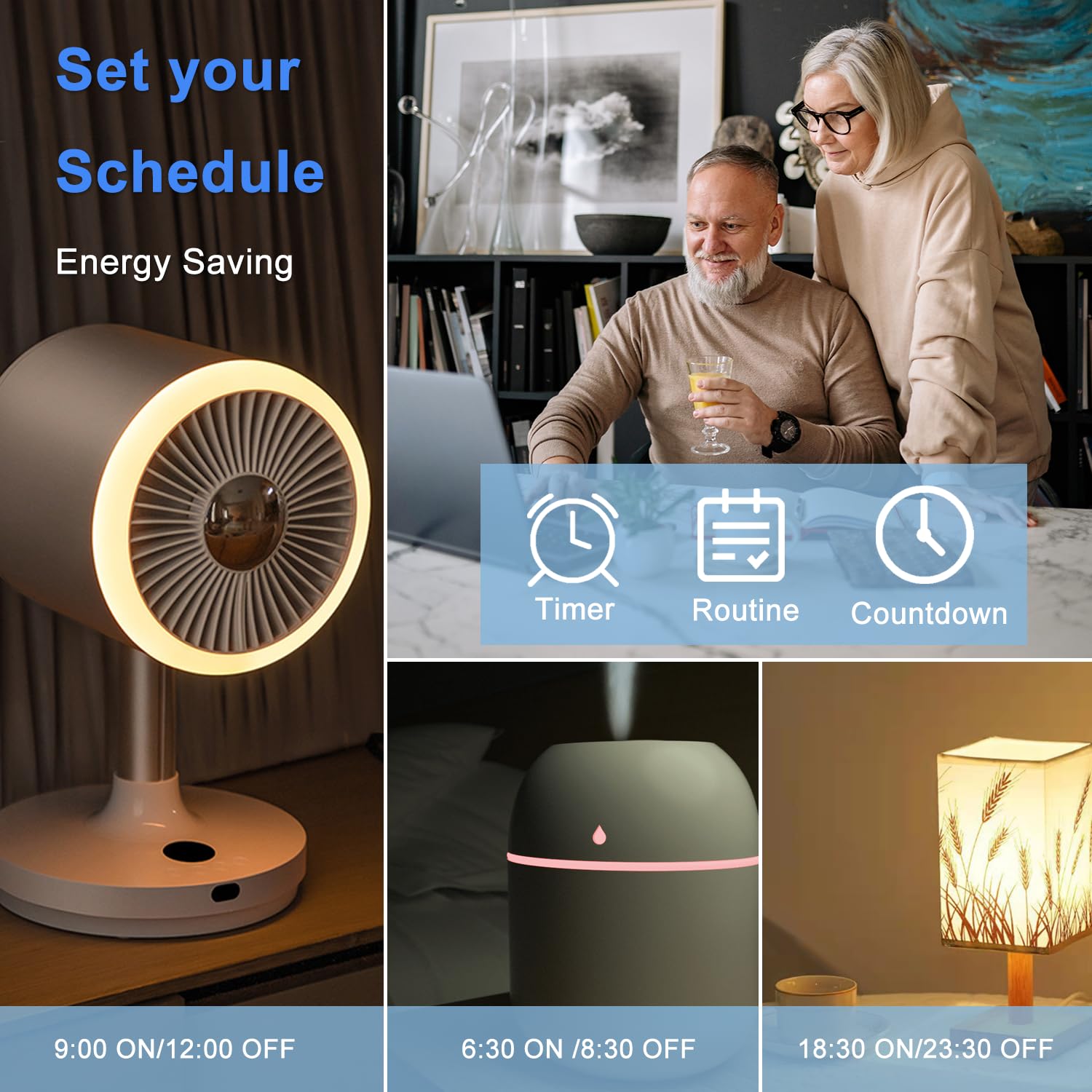ExIoTy Smart Plug, Works with Alexa Only, Simple Setup with One Voice Command, Voice Control, Remote Control, Timer & Schedule & Group Controller, Bluetooth Mesh Outlet, Alexa Echo Required (4 Pack)