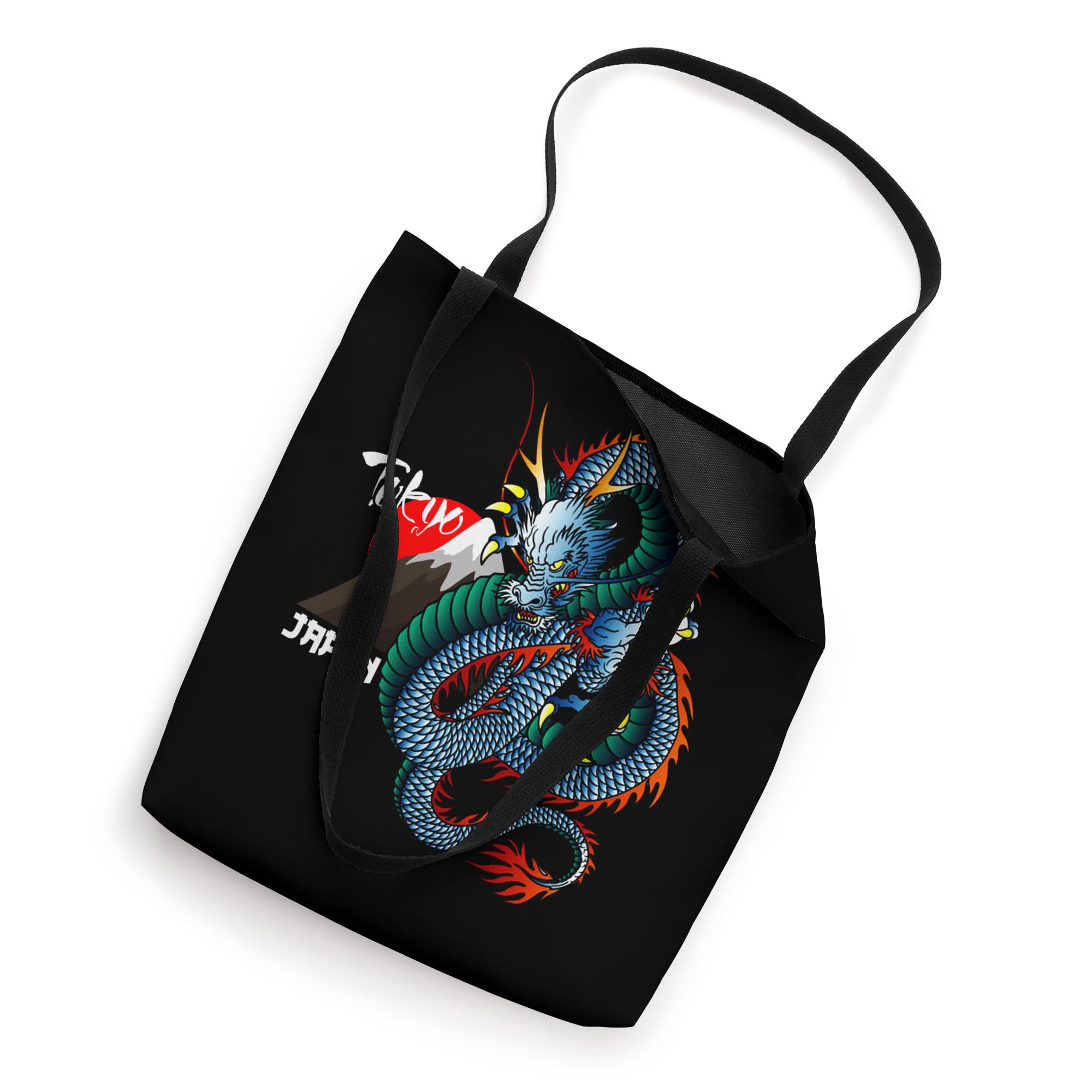 Japanese Aesthetic Dragon Tokyo Japan Asian 80βs Manga Anime Tote Bag