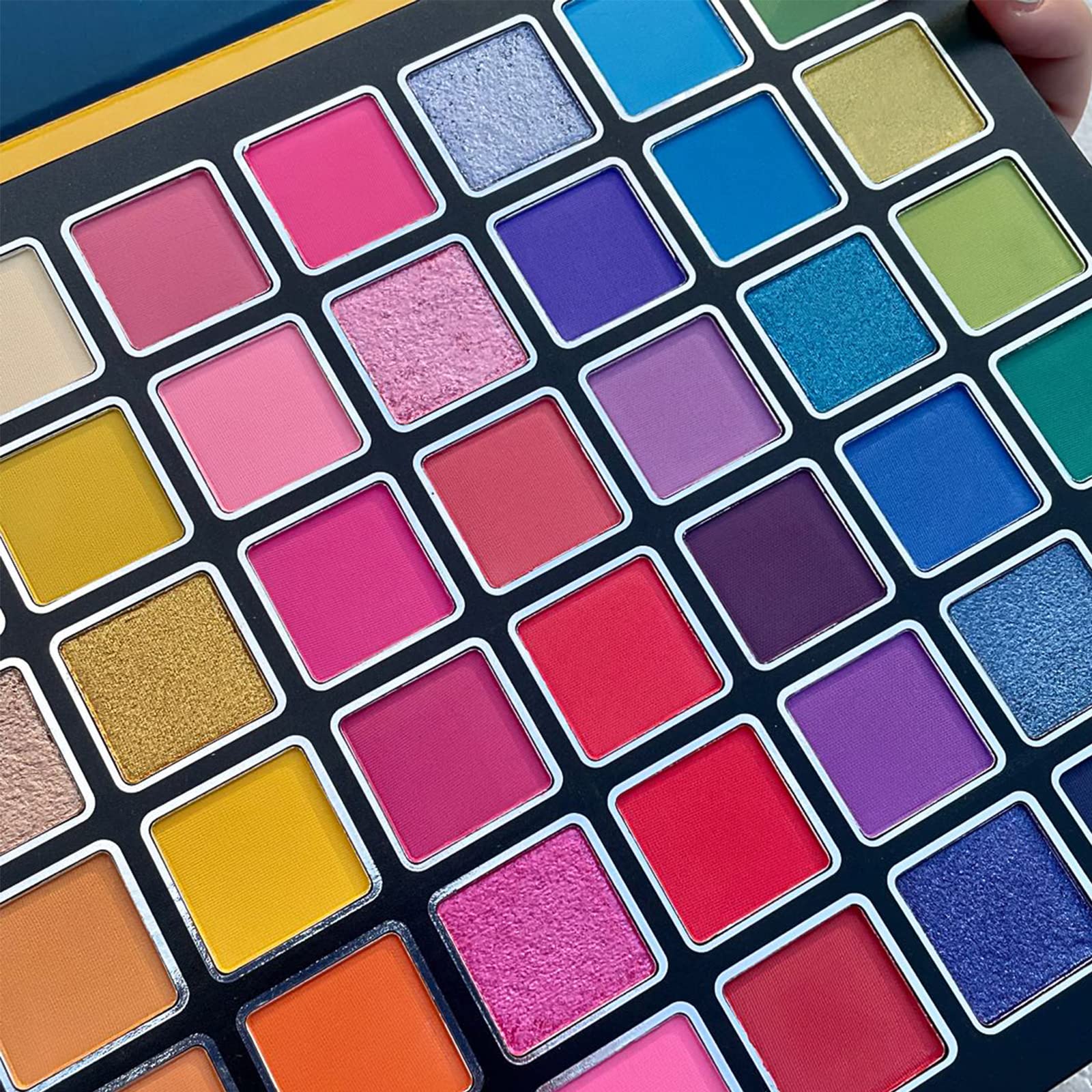 MYUANGO Color Cube Colorful Charm Eyeshadow Palette Richly Pigmented and Blendable Matte Shimmers 48 Rich Colors Waterproof Long Last Makeup Pallet Professional Eye Shadow Makeup