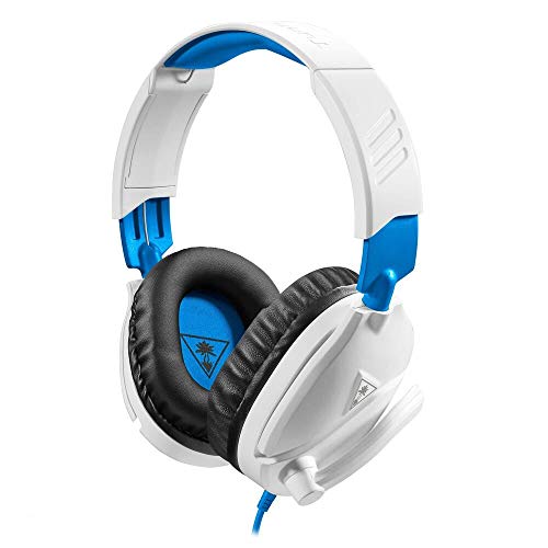 Turtle Beach Recon 70 PlayStation Gaming Headset for PS5, PS4, Xbox Series X/ S, Xbox One, Nintendo Switch, Mobile, & PC with 3.5mm - Flip-to-Mute Mic, 40mm Speakers, 3D Audio โ White