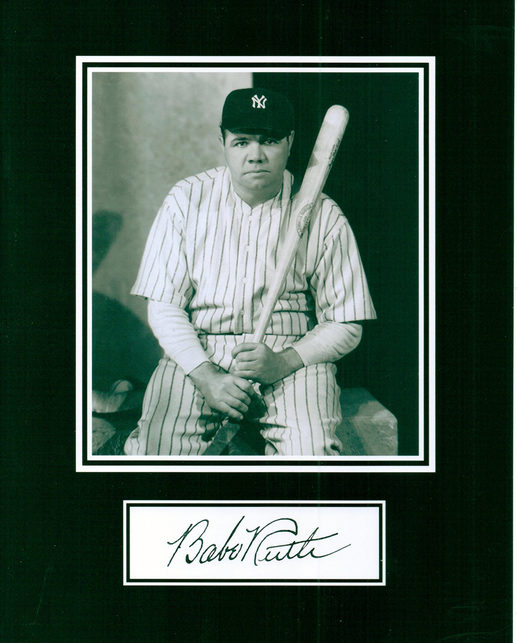 Kirkland Babe Ruth 8 X 10 Autograph Photo on Glossy Photo Paper