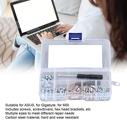 Laptop Repair Screws, M.2 SSD Fixing Studs Wear Resistant Multifunctional Standard Sizes Practical for Storage Module Mounting