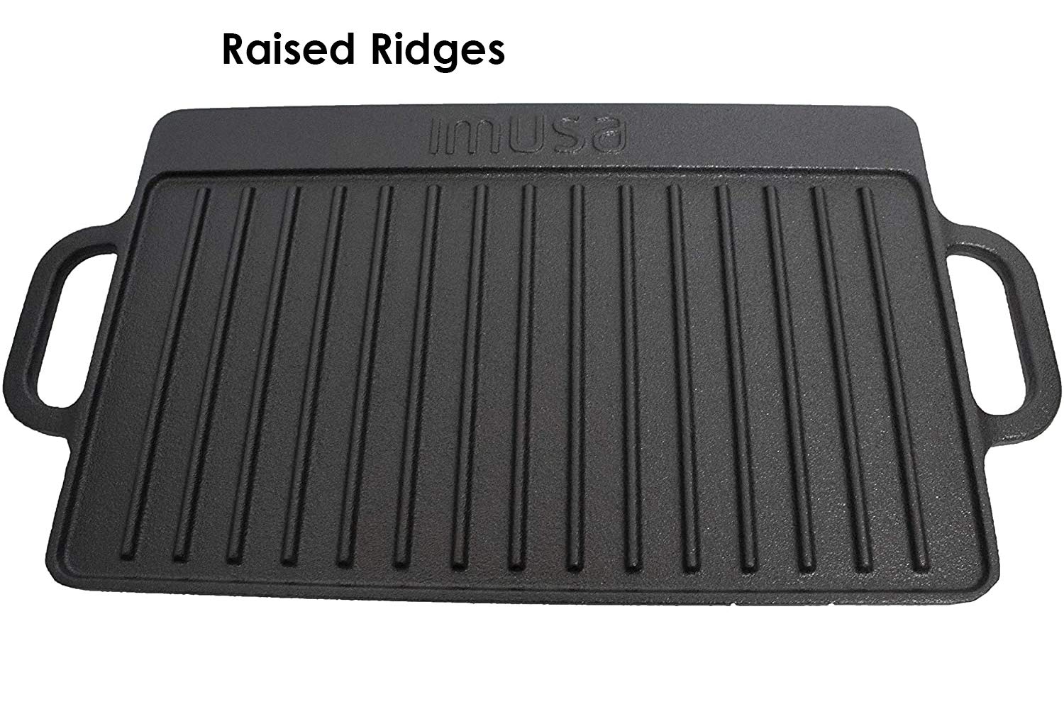 IMUSA USA CORONA-189Y 12.5" Cast Iron Reversible Griddle