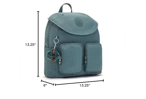 Kipling Women's Fiona Medium Backpack, Adjustable Backpack Straps, Flap Closure, Top Carry Handle, Backpack