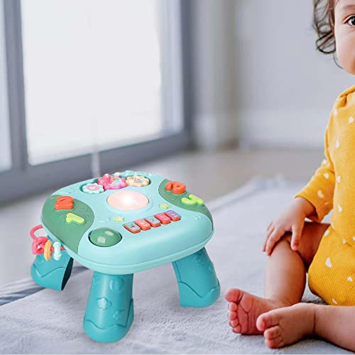 MERIGLARE Musical Learning Activity Table Sensory Sound Toy Early Development Activity Toy, Green