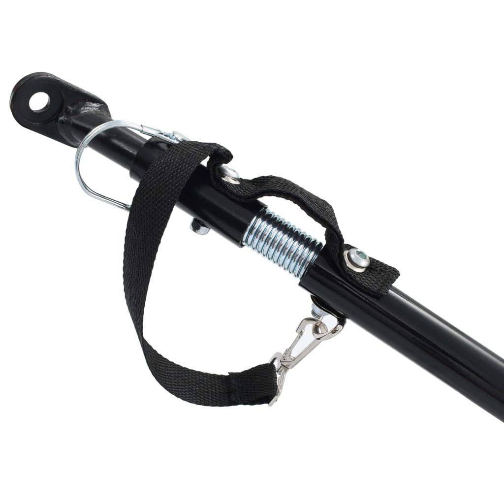 Festnight Bicycle Bike Cargo Trailer Luggage Carrier Trailer Steel Black