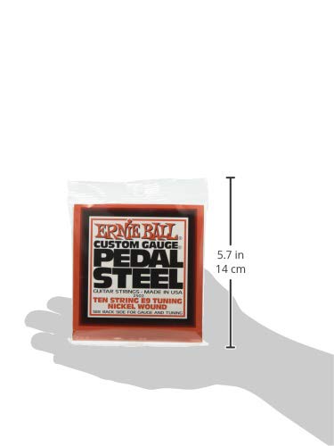 Ernie Ball Pedal Steel E9 Tuning Nickel Wound Guitar Strings, Gauge (P02502)