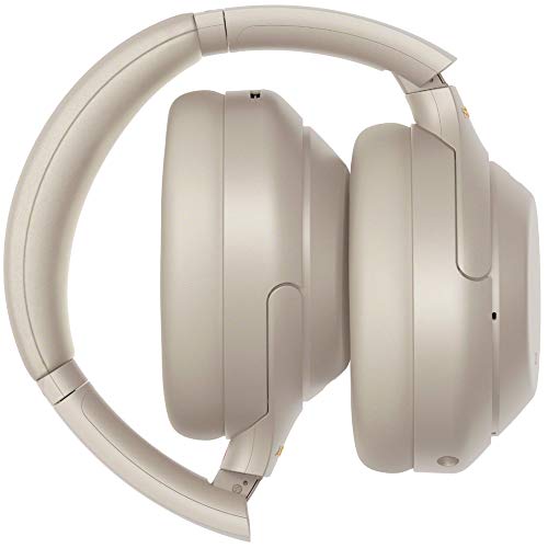 Sony WH1000XM4/S Premium Noise Cancelling Wireless Over-The-Ear Headphones Bundle with Deco Gear Wood Headphone Display Stand and Protective Travel Carry Case