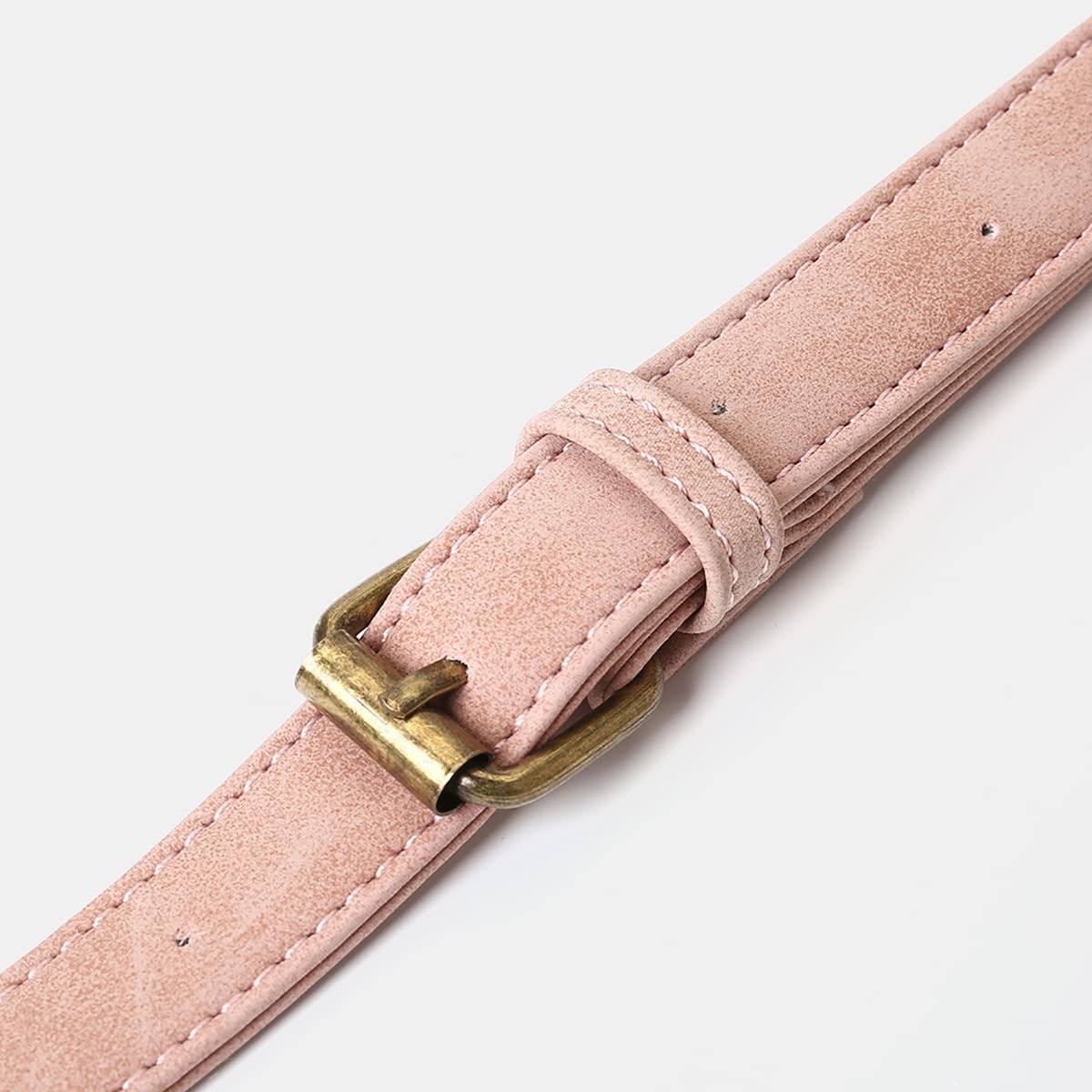 JOSEKO Crossbody Lightweight, Women Solid Multi-pockets Casual PU Leather Crossbody Shoulder Bag Pink
