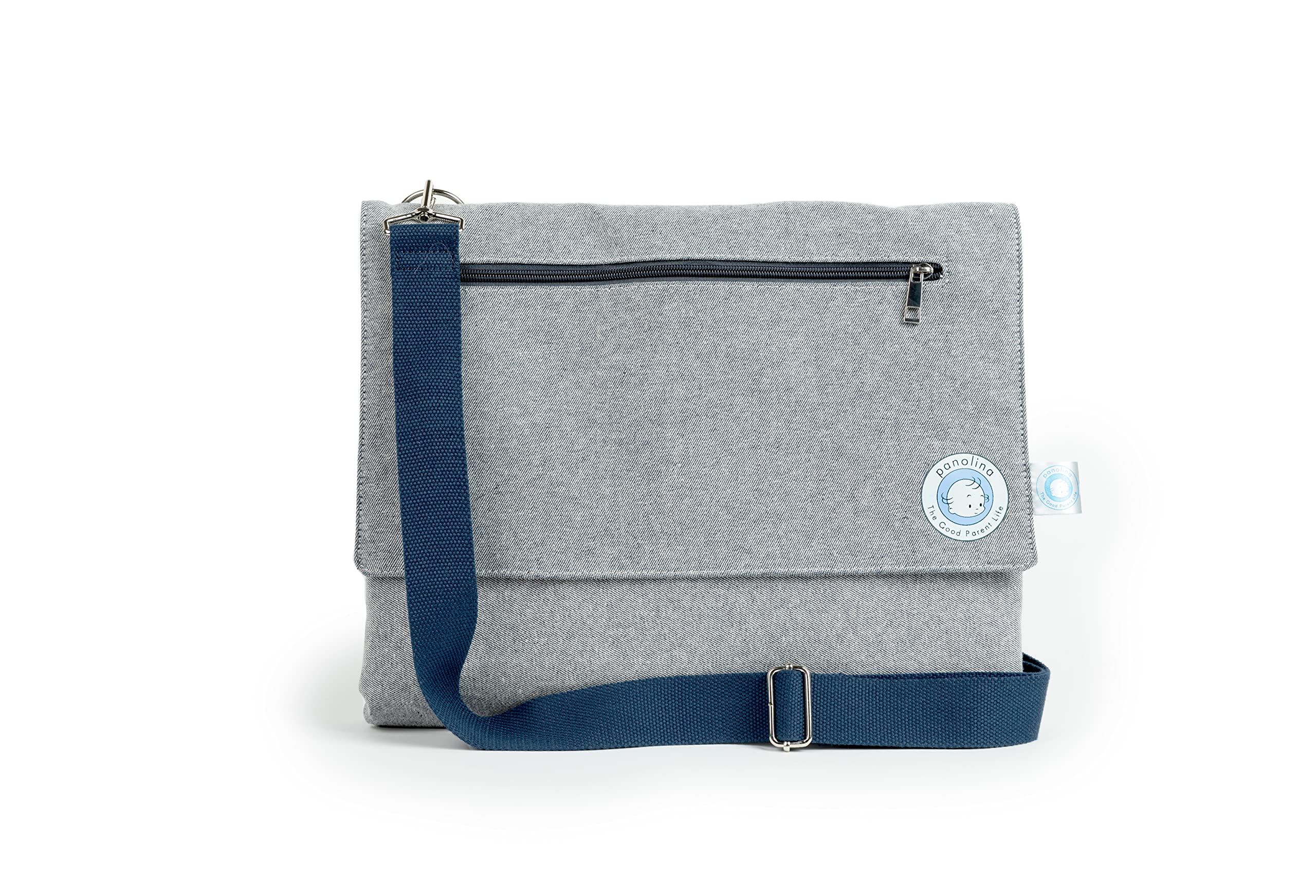 Panolina Tote Diaper Bag with Baby Changing Station - Cute Travel Diaper Bag with Organizing Pouches and Stroller Straps in Messenger Style