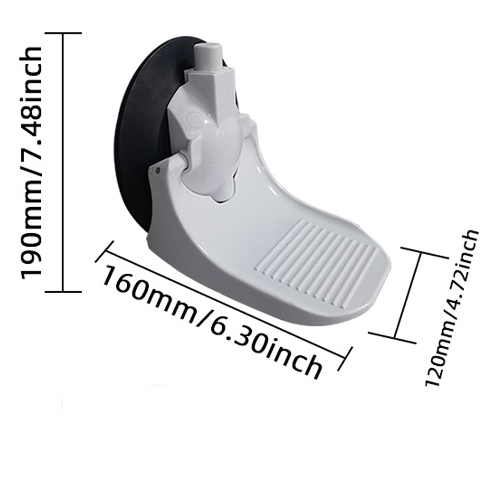 Shower Step for Shaving Legs, Non - Slip Suction Cup Foot Rest Shower Shaving Leg Assist, Foot Stand for Shower, Easy Installation and Removal Very Suitable for Traveling(White)