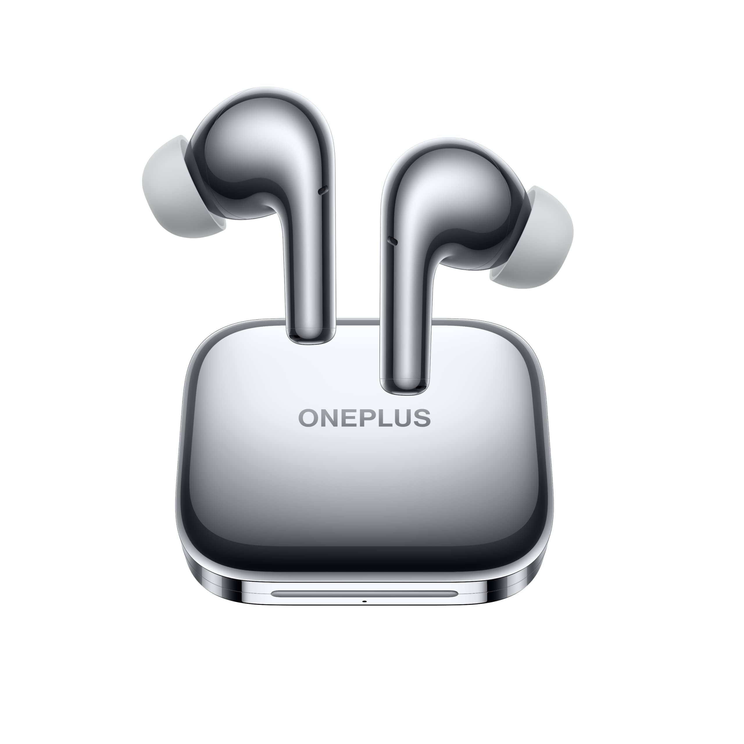 OnePlus Buds Pro Wireless Earbuds| with Charging Case |IP55 | Smart Adaptive Noise Cancellation Sound | Silver (E503A)