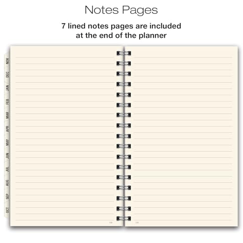 Global Printed Products, 2024 Essential 5"x8" Monthly, Weekly Planner with Tabs - 14 Months (November 2023 Through December 2024) - Professional, Easy-to-Use Frosted Vinyl Covers for Extra Protection
