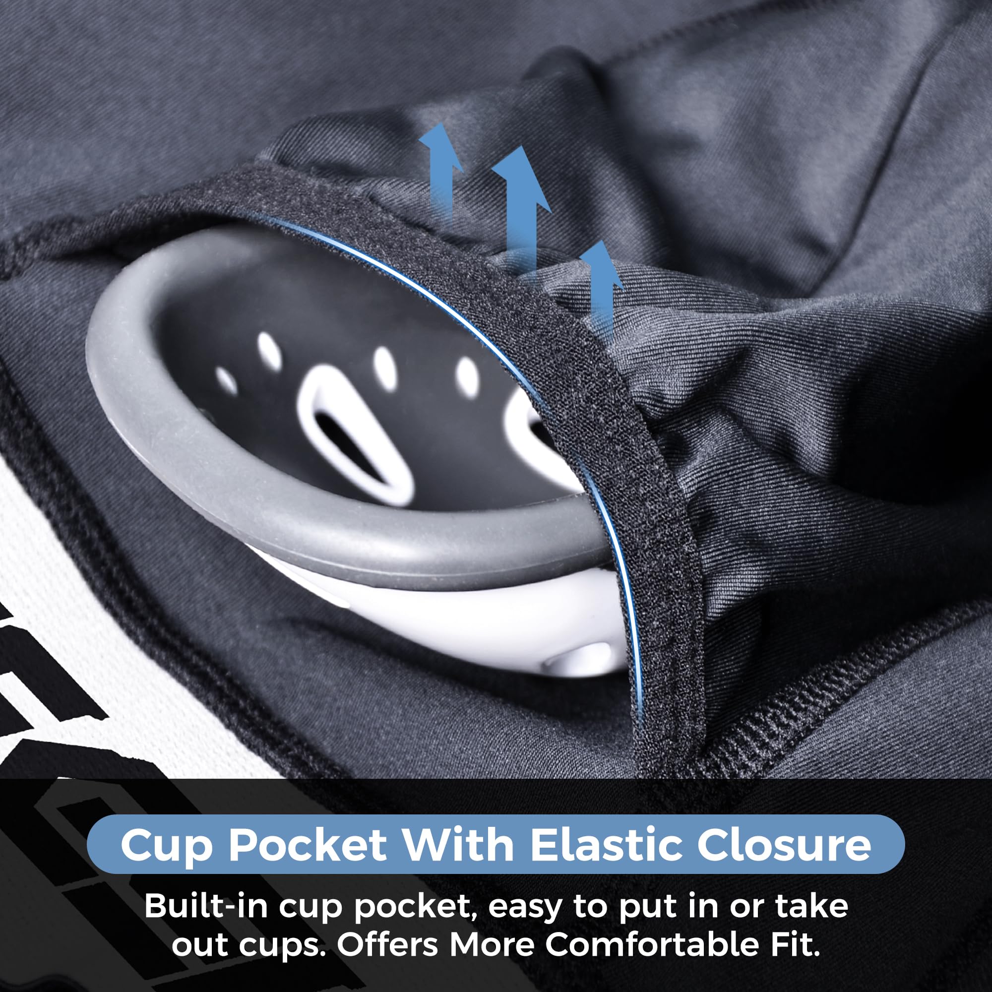 Legendfit Men Baseball Football Compression Shorts w/Cup Straps Protective Athletic Sliding Underwear Lacrosse Cricket
