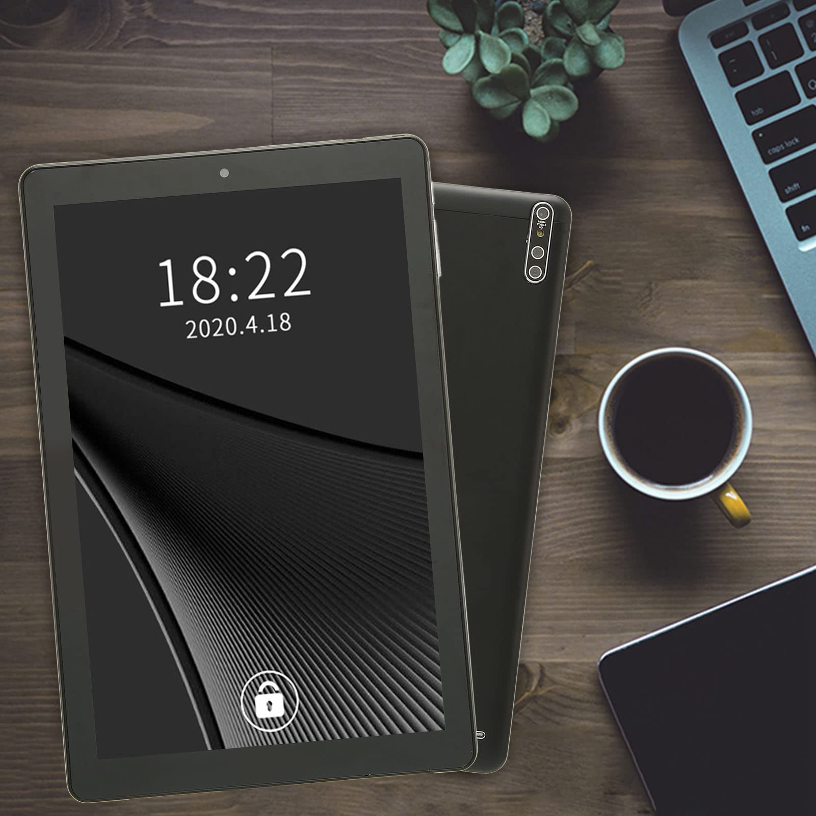 LBEC Tablet, Octa Core Processor 3GB RAM 64GB ROM IPS Screen 10 Inch Tablet Support Fast Charging Dual SIM Dual Standby for Daily Entertainment (US Plug)