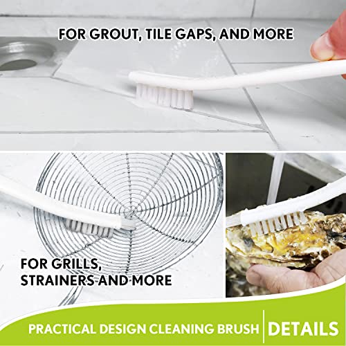 Small Scrub Brushes for Cleaning,Crevice Cleaning Tool Set for Track Juicer Toaster Sink Tile Grout Grater Seafood,Detailing Cleaning Supplies Gadgets for Kitchen Appliances