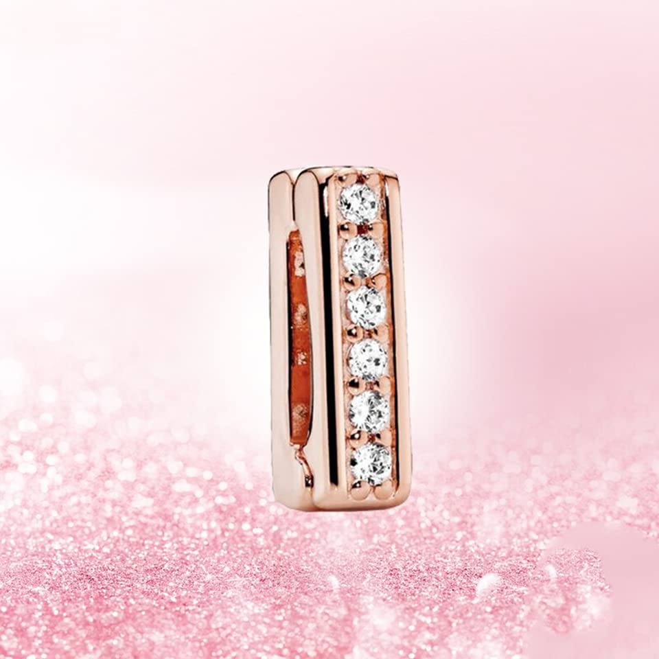 MHN Silver Color Bead Clip Charms Heart Daisy Clip Charm 925 Reflexions Bracelets making gifts