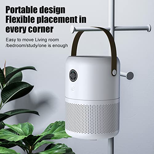 Yaindhi Air Purifier,Small Portable Air Purifier for Home,with True HEPA Air Filtration,for Bedroom,Study rooms,Toilets,Garages,Office ard-Sized Rooms (100-215 ft2)