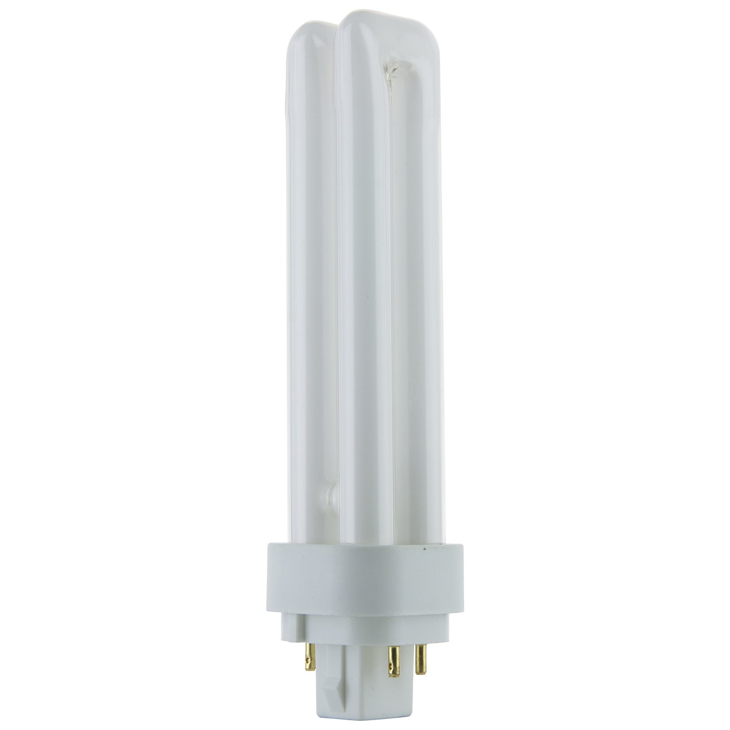 Sunlite PLD18/E/SP35K/10PK 3500K Neutral White Fluorescent 18W PLD Double U-Shaped Twin Tube CFL Bulbs with 4-Pin G24q-2 Base (10 Pack)