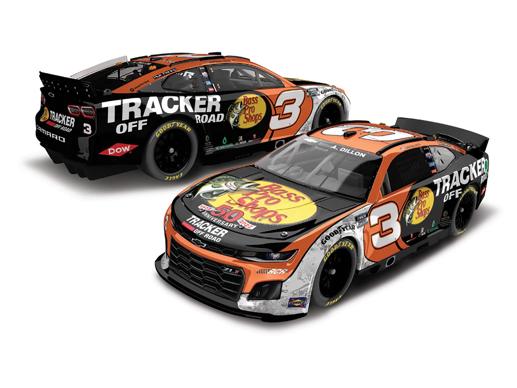 Lionel A Dillon 1/24 HO BASS PRO Shops 22 Camaro ZL1