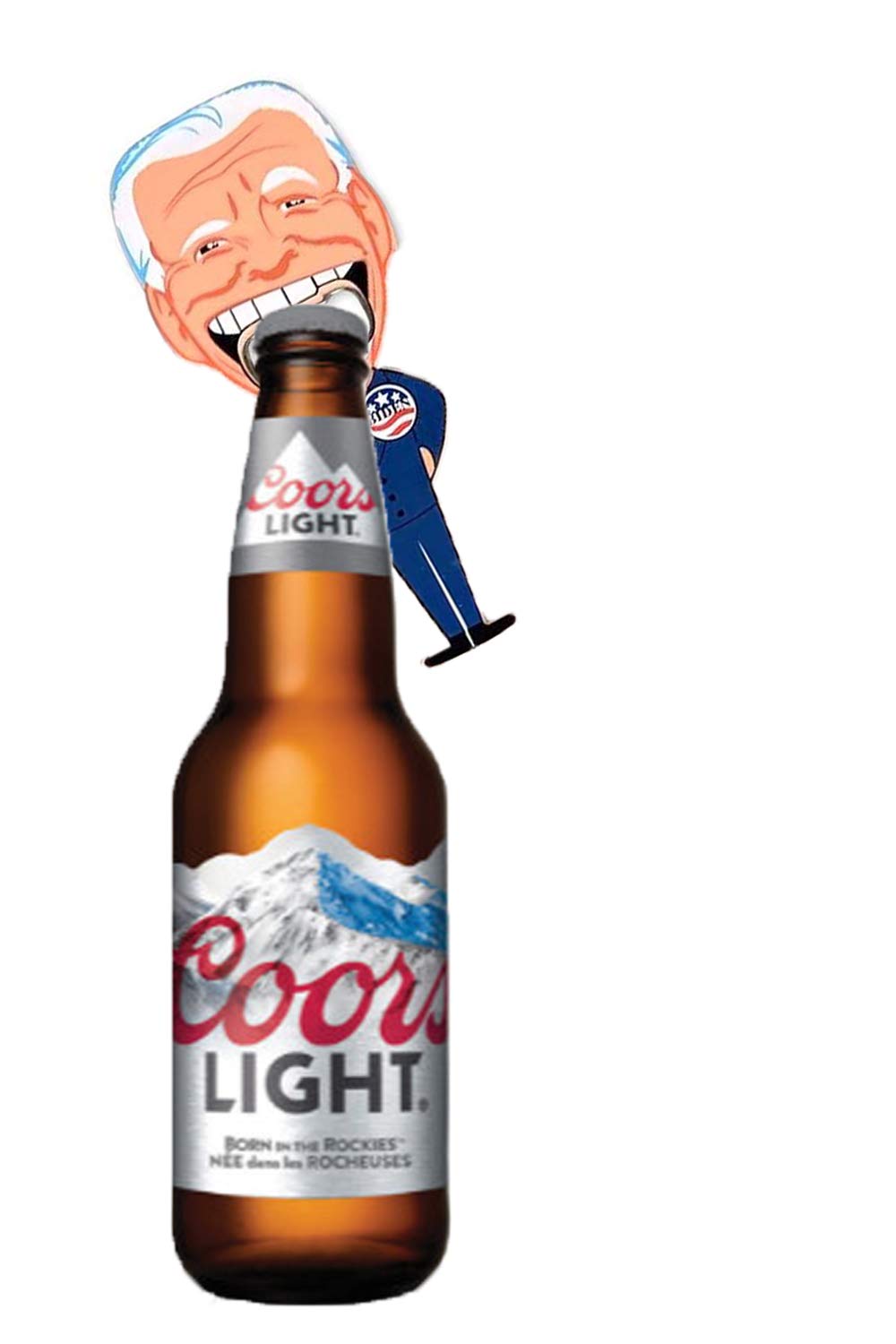 Joe Biden Big Bite bottle opener magnet