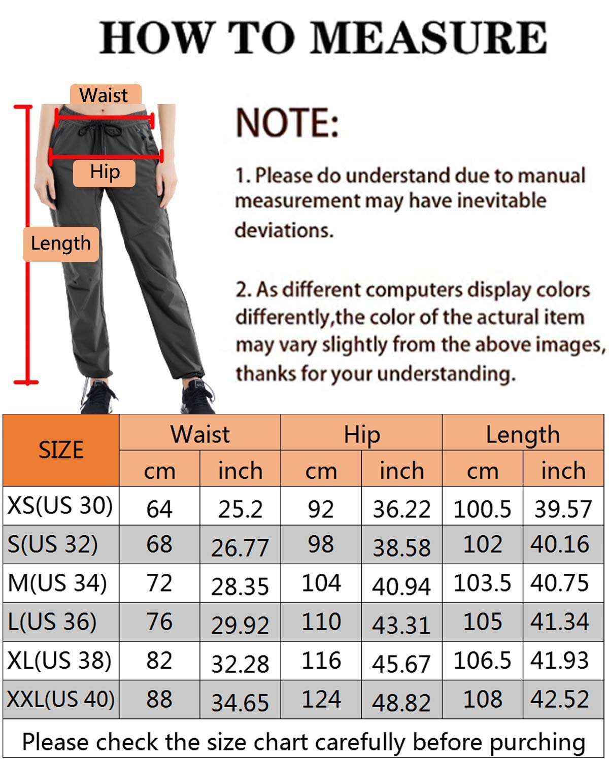 GMTTFOUR Women's Outdoor Hiking Pants Lightweight Quick Dry Cargo Capri Pants Water Resistant UPF 50 Zipper Pockets(Dark Grey,XS)