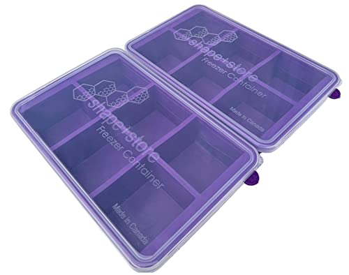 Soup Master 6-in-1 Storage & Freezer Container with lid - 2 pack ā makes 12 perfect 1 cup cubes- Stores 1/2 Gallon of Soups, Pasta, Sauces, Stews, Desserts and More. Easy-To-Clean & Dishwasher Safe