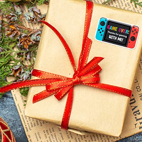 Video Game Party Thank You Sticker Labels, Great for Party Favors, Envelope Seals & Goodie Bags(54 Count)