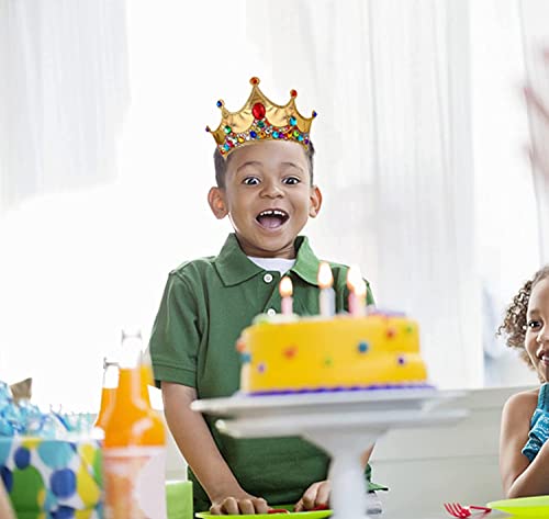 Richness Kids Crown Craft DIY Tiaras Make Your Own Crowns at Birthday Party Favours 12pcs (Gold) …