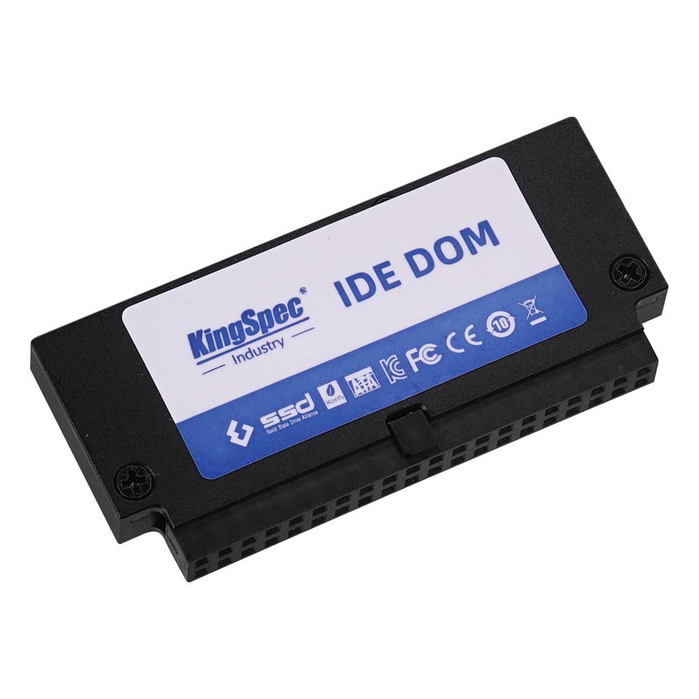 KingSpec 16GB 40Pin Vertical IDE PATA DOM, 3D NAND TLC Industrial Disk On Module, Compatible with POS Machine/Industrial Computer/Medical Equipment