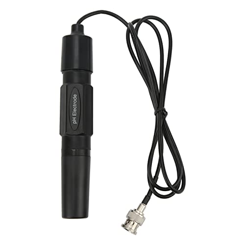 Pilipane pH Automatic Calibration BNC Electrode Probe, Temperature pH Monitor Meter Tester Sensor Test for Hydroponics Aquarium Lab (2M)