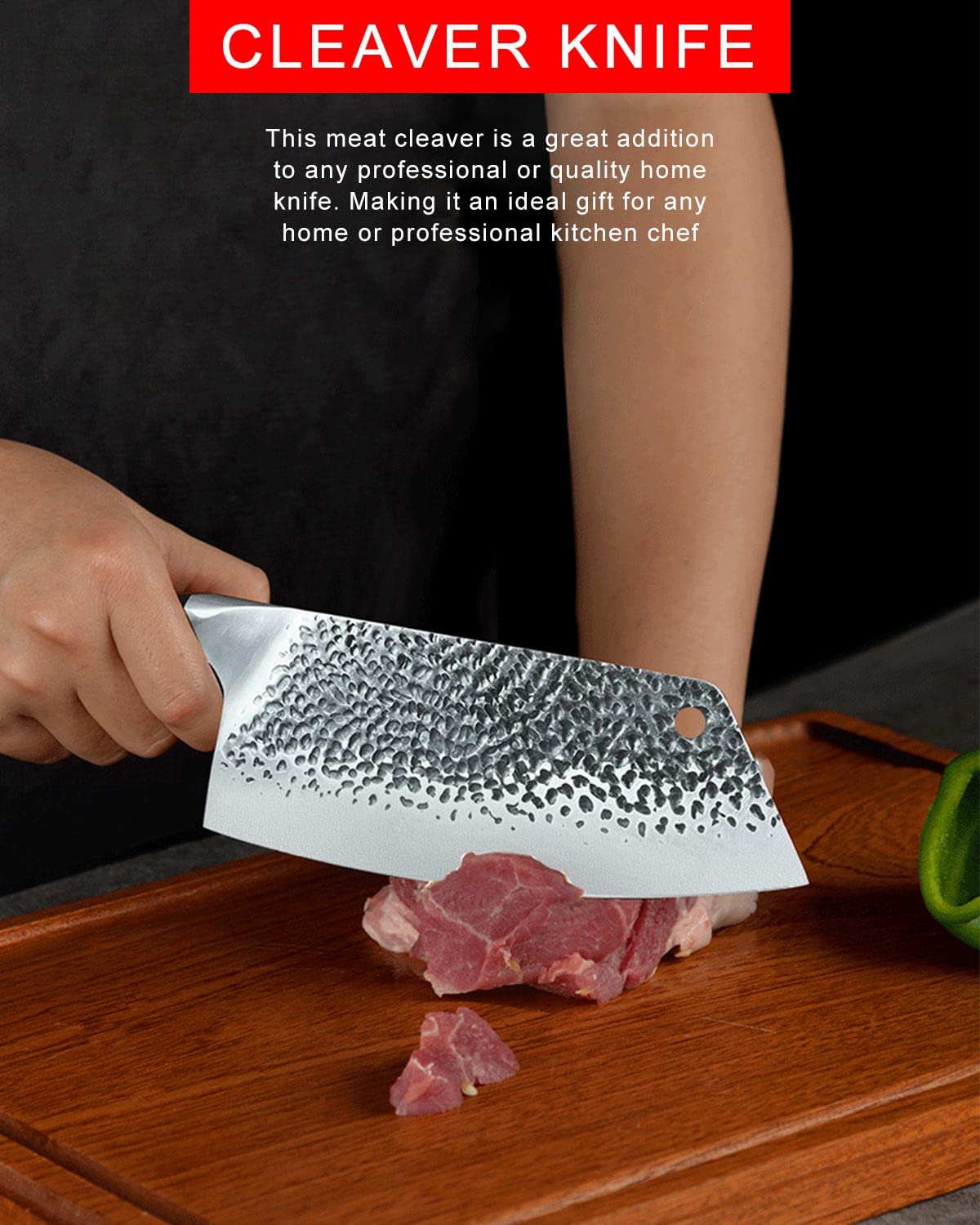 lenflam Chef's Kitchen Knives Japanese Knife Boning Sushi Sashimi Vegetable Cooking Meat Cutting Kiritsuke Sharp Chef Knife,8 inch Professional Chef Gifts Boning Knife