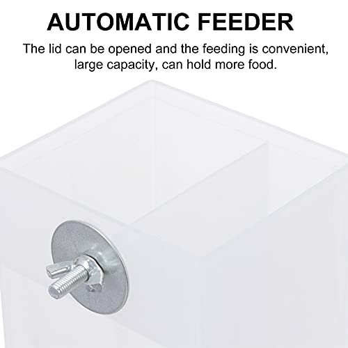 VILLCASE Bird Cage Feeder Automatic Pigeon Bird Feeder, Bird Feeder Automatic Pet Feeder Bird Food Container Tool Feeding Tool for Parrot Pigeon Parakeet Canary Cockatiel 2PCS Parakeet Cage
