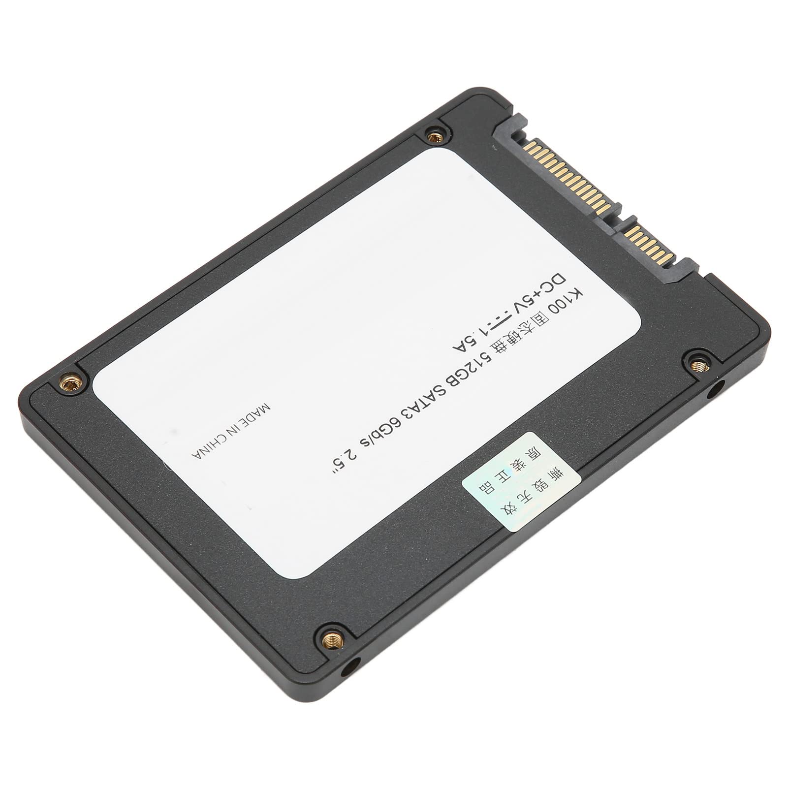 LBEC 6Gbs SSD, 4 Maximum Channels 2.5in K100 SSD Multifunction 3D TLC Flash Type ABS Material for Notebook Computer for Computer 512GB