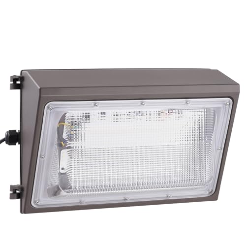VEVOR 4PCs LED Wall Pack Lights, 120W 11000LM, 5000K Commercial Outdoor Lights Security Lighting Fixture, with Intelligent Light Sensing 240 LED Beads Energy Saving for Garages Yards, IP65 Waterproof