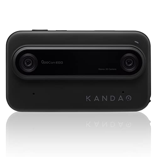 Kandao QooCam EGO, Black, Real 3D, snap & View Instant Camera, Point & Shoot Stereo Digital Camera, 3D Camera, with Instantly Stereoscopic immersive
