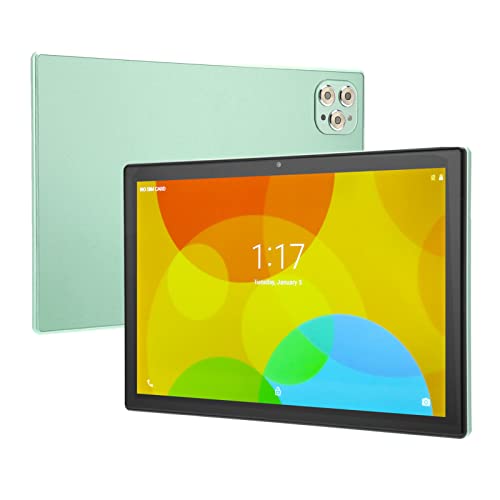 lennis 10.1in Tablet, Octa Core 5000mAh Rechargeable Gaming Tablet 1600x2560 6GB RAM 128GB ROM for Entertainment (US Plug)