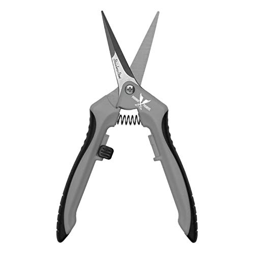 Piranha Pruner Trimming Scissors Garden Shears, Plant Trimmers, Gardening Hand Tools, Straight Stainless Steel Blade