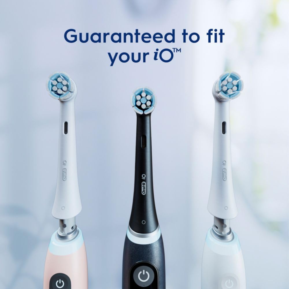 Oral-B iO Series Gentle Care Electric Toothbrush Replacement Brush Heads for an Oral-B Electric Toothbrush, 4 Count, Black