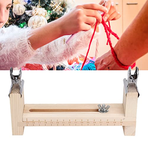 TOPINCN Paracord Jig Bracelet Maker Wood Jig Bracelet Maker U Shape Clear Scale Bracelet with 2 Clamp DIY Hand Knitting Bracelet Jig Bracelet Braiding Tool