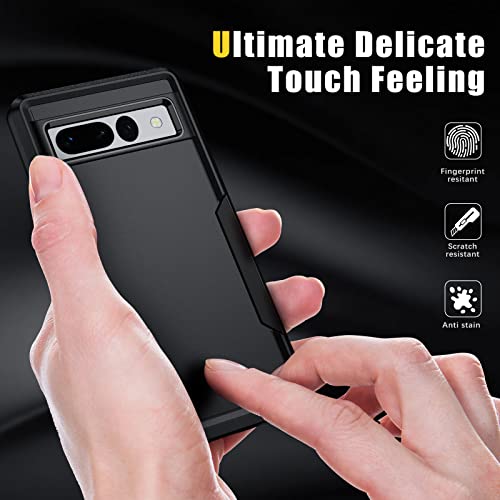Vinve Case Compatible with Google Pixel 7 Pro, [Military Grade] Heavy Duty Shockproof Hybrid Rugged Bumper Protective Case for Pixel 7 Pro (Black)