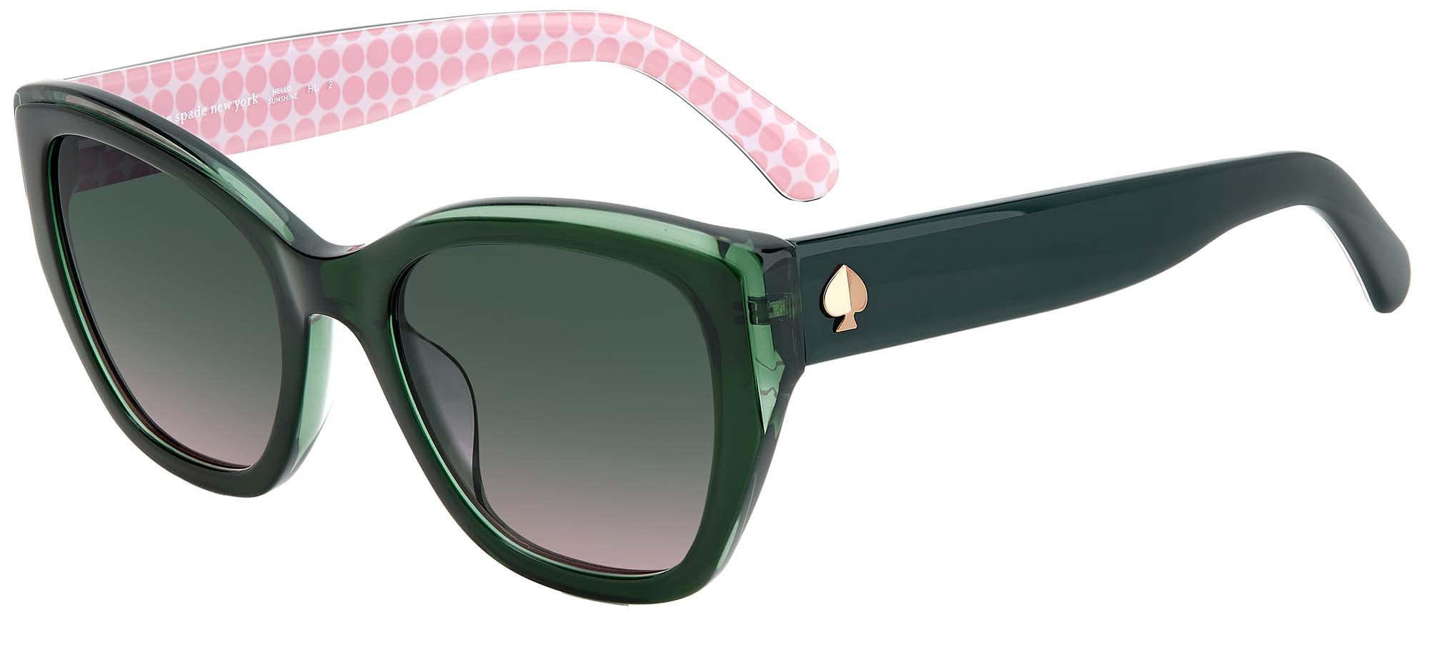 Kate Spade YOLANDA/S Dark Green/Green Shaded 51/20/140 women Sunglasses