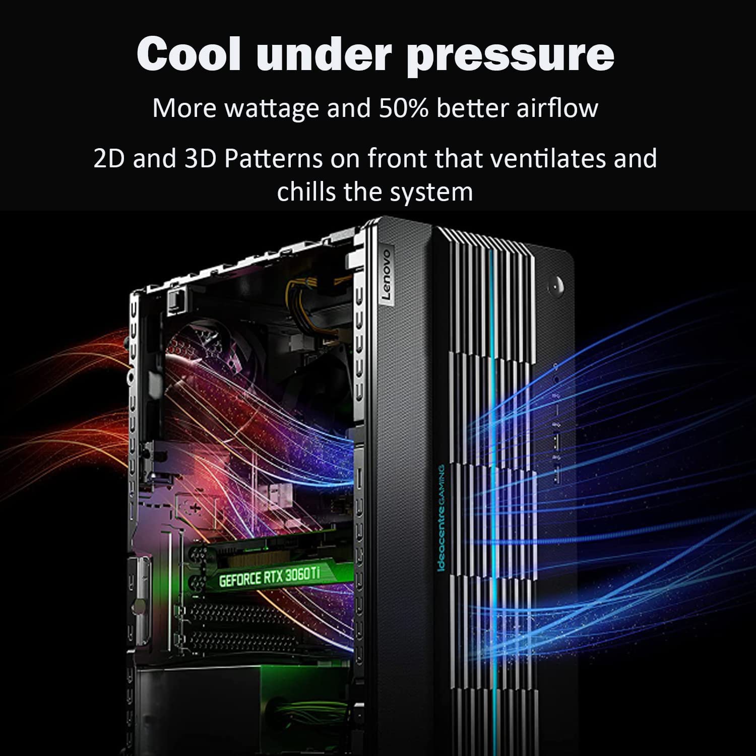 Lenovo 2023 Newest IdeaCentre 5 Gaming Desktop, Intel Core i7-12700 Processor, GeForce RTX 3060, 64GB RAM, 2TB SSD, 2TB HDD, USB Keyboard Mouse, Wi-Fi 6, Windows 11 Home, Bundle with JAWFOAL