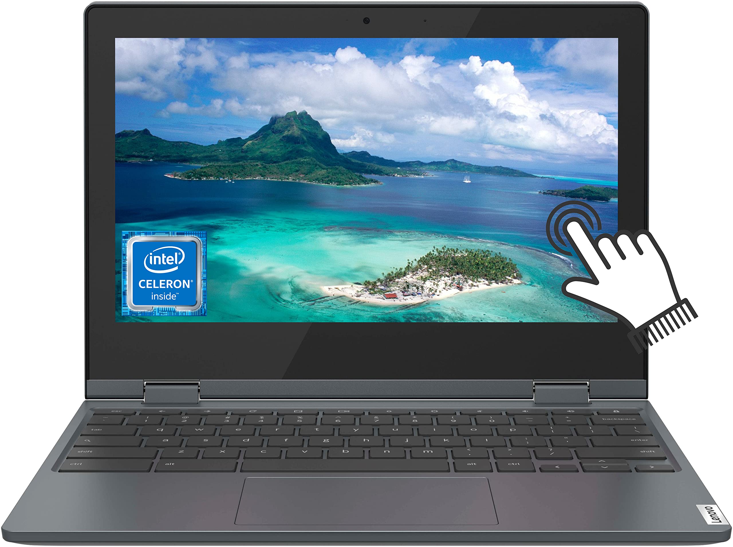 Lenovo Flex 3 11.6" 2 in1 HD Touchscreen Chromebook, Intel Celeron N4020(Up to 2.8GHz), 4GB DDR4 RAM, 64GB eMMC Storage, Webcam, WIFi 5, USB-A&C, Long Battery Life, Chrome OS, w/CUE Accessories