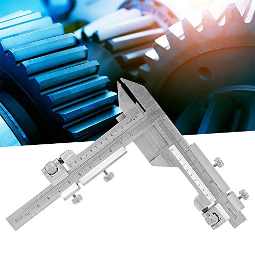 M1-26 Stainless Steel Height Vernier Caliper, Gear Tooth Vernier Caliper Altitude Slide Gauge Marking Ruler High Accuracy