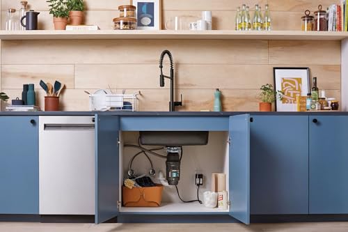 Moen GX50C Disposer Prep Series 1/2 HP Continuous Feed Garbage Disposal with Sound Reduction, Power Cord Included