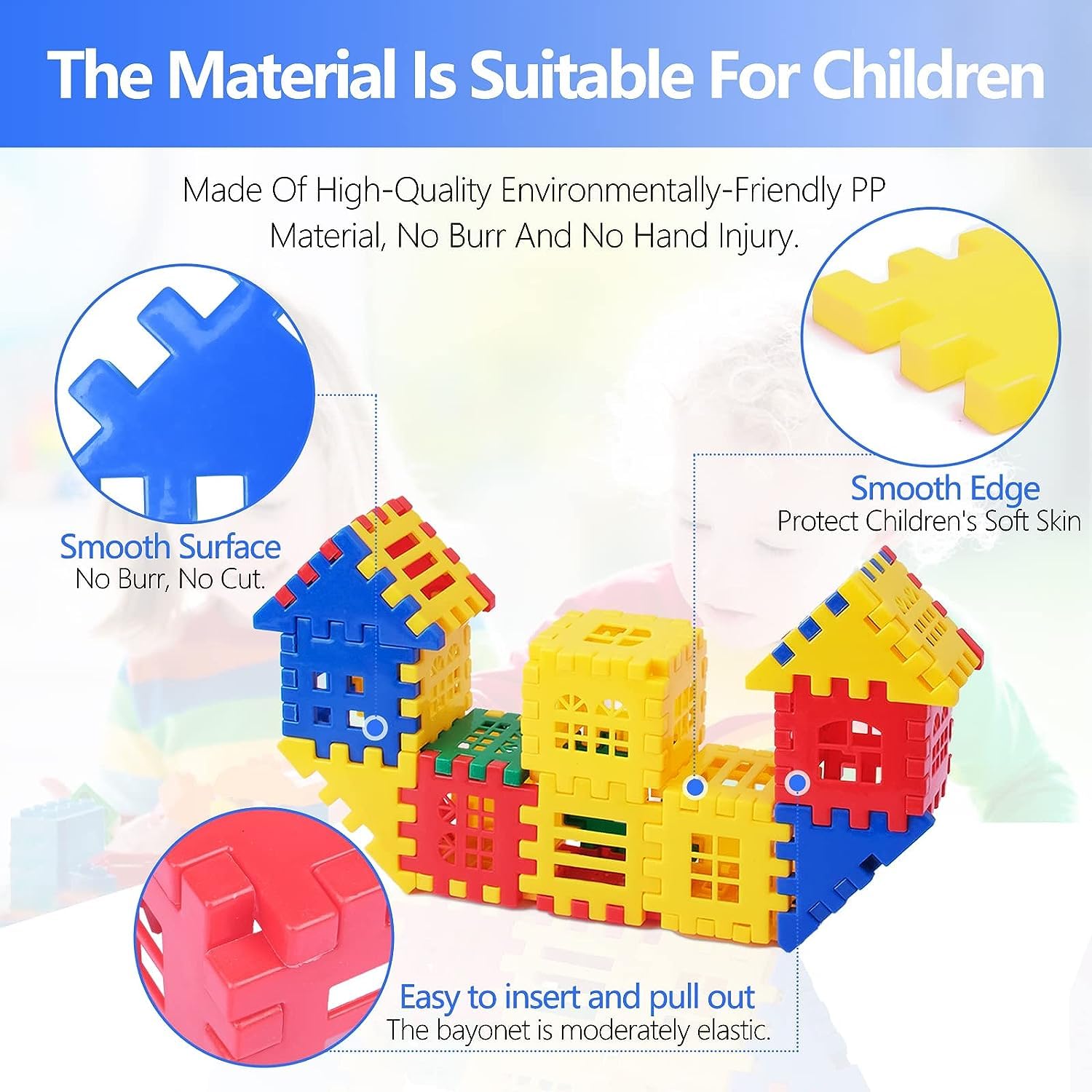 Interlocking Building Blocks – 70-Piece Kids for Toddlers and Kids – Fun and Educational Toy Building Set for Skill Development, Educational Conventional Toys Gift for Boys Girls25
